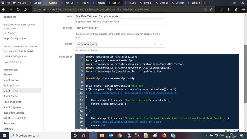 Issue Does Not Exist