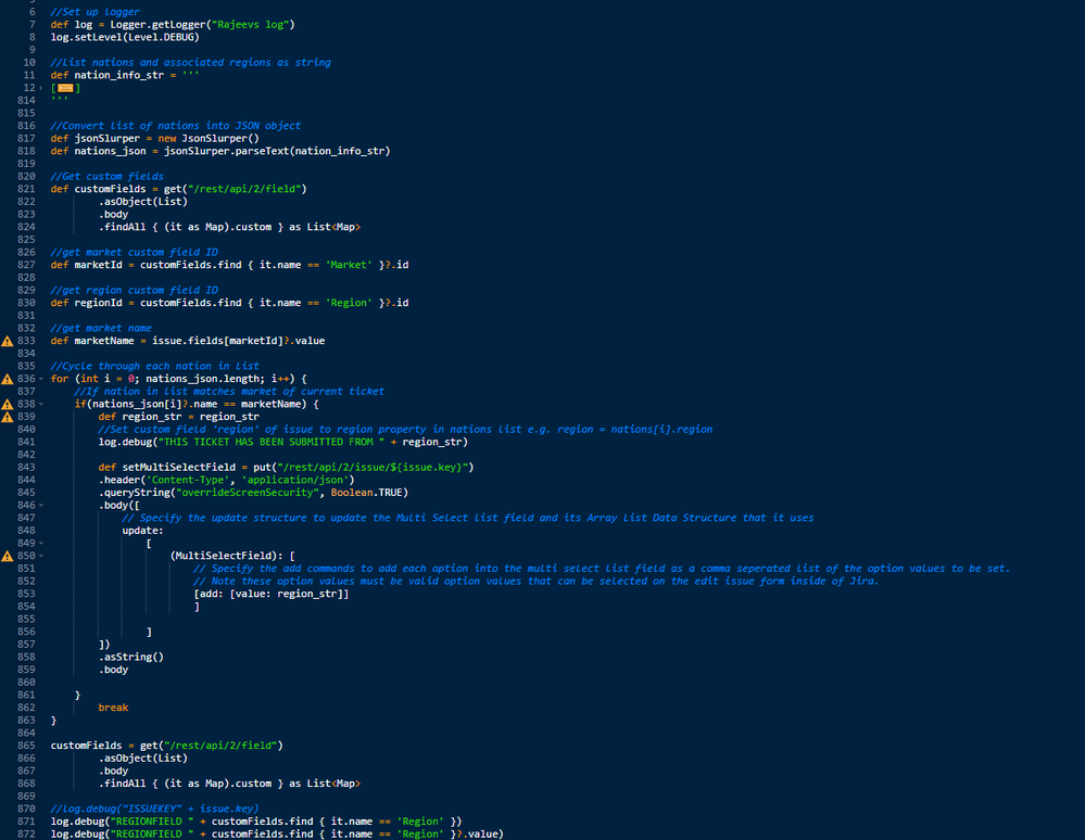 How to get and set custom field values via API