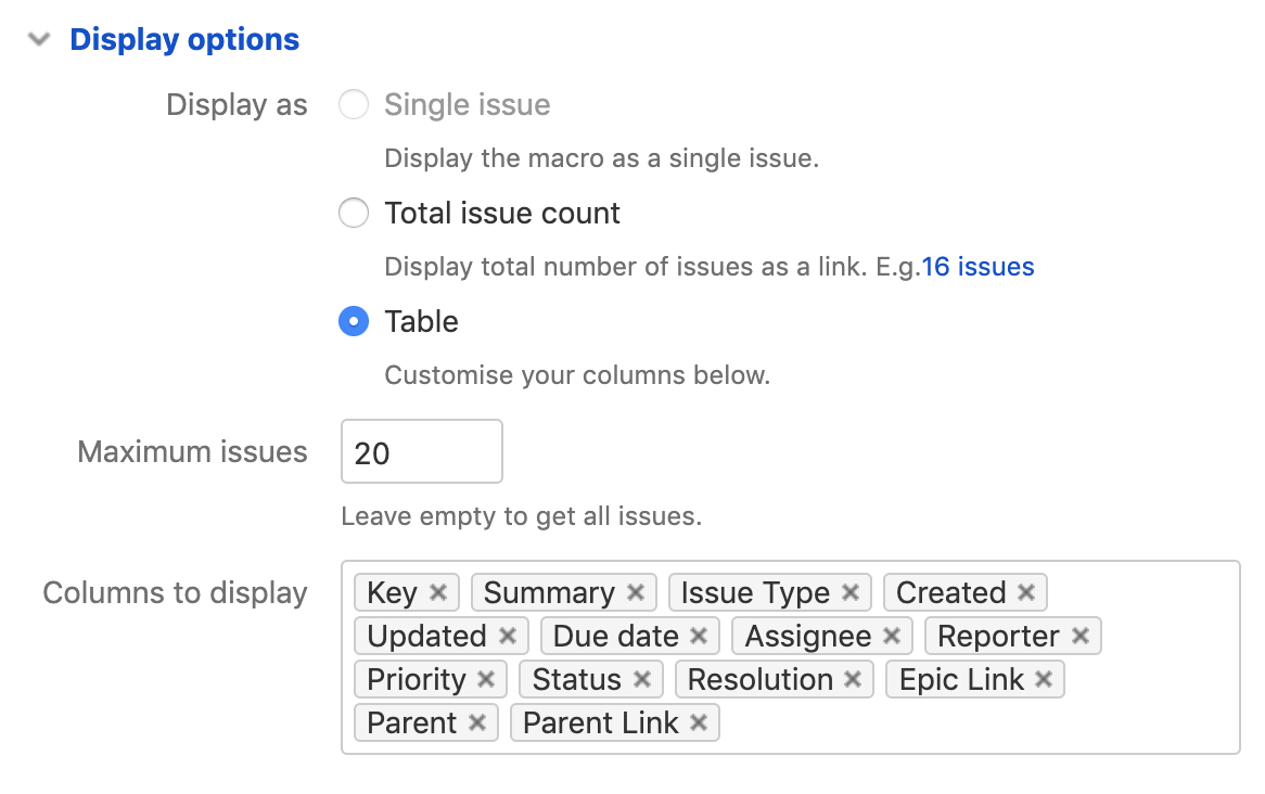 Tasks List Display In Confluence