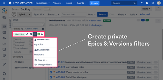 Work Smarter Use Private Jql Filters On Jira Epic Atlassian Community
