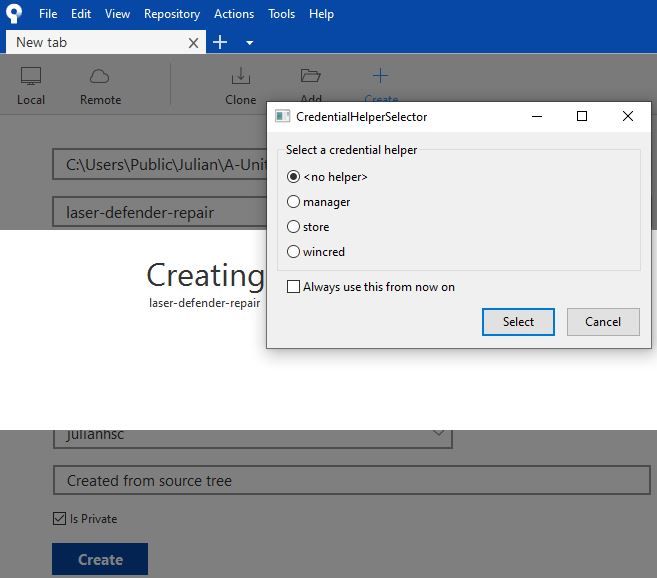 Credential Selector Helper 