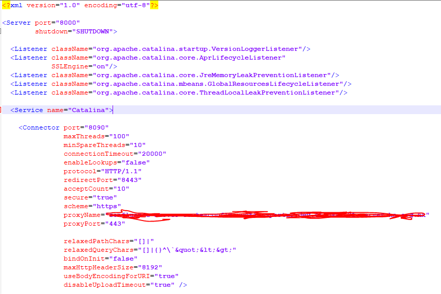 Server Xml Is Missing