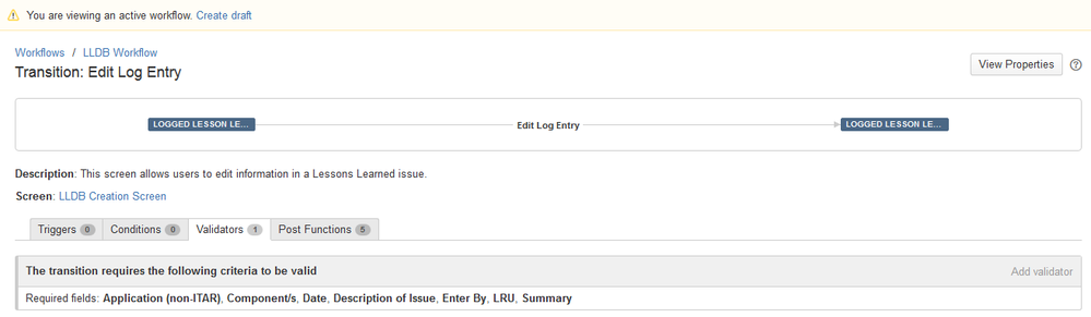 Transition Validators Required Fields Are Not Enf